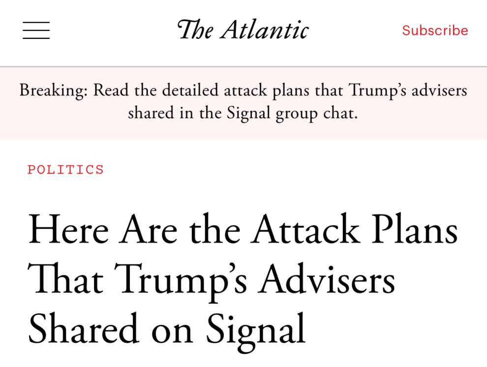 Magazine publishes full US attack plan shared in Signal chat - Insider ...