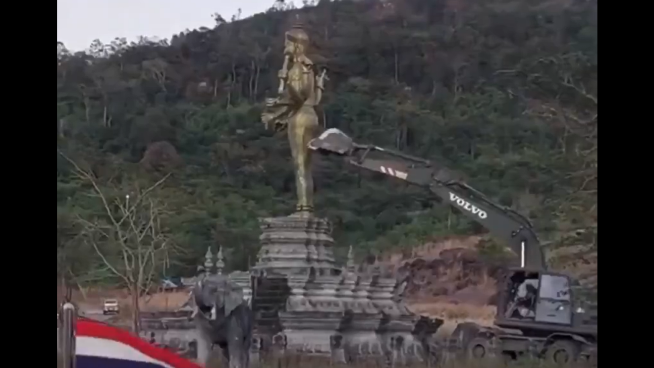 Cambodia slams Thai army for demolishing Hindu statue near border ...