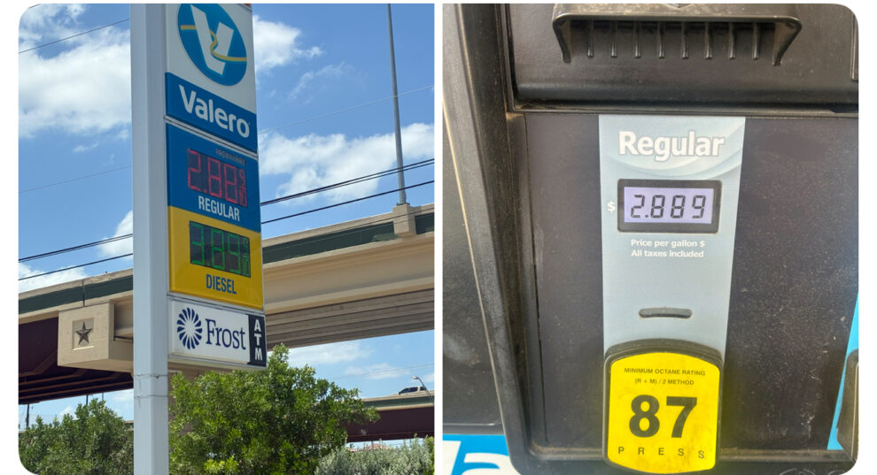 Texas Gas Prices Drop Below $3, $2.88 Pump Price Goes Viral - Insider Paper